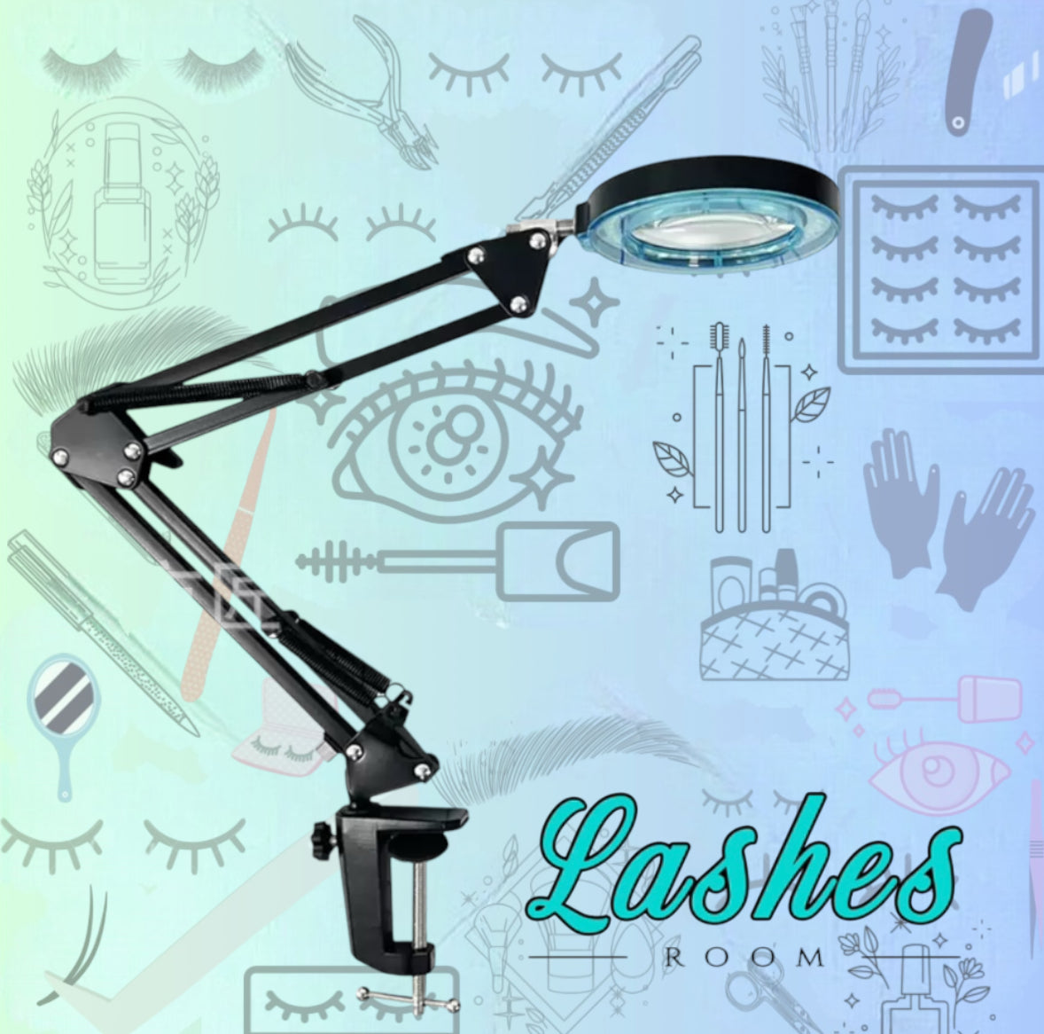 MINI ARO CON LUZ LED Y LUPA. – Lashes Room